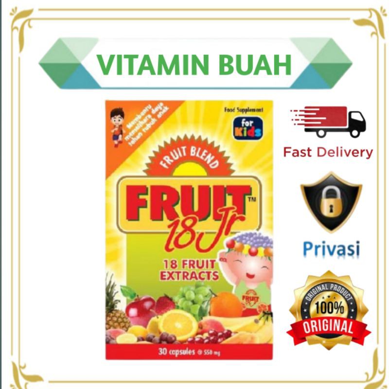 Jual Fruit 18 Jr 30 kapsul (suplemen anak) | Shopee Indonesia