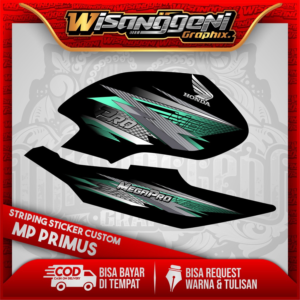 Jual STRIPING STICKER DECAL HONDA MEGAPRO MP PRIMUS CUSTOM 5 | Shopee ...
