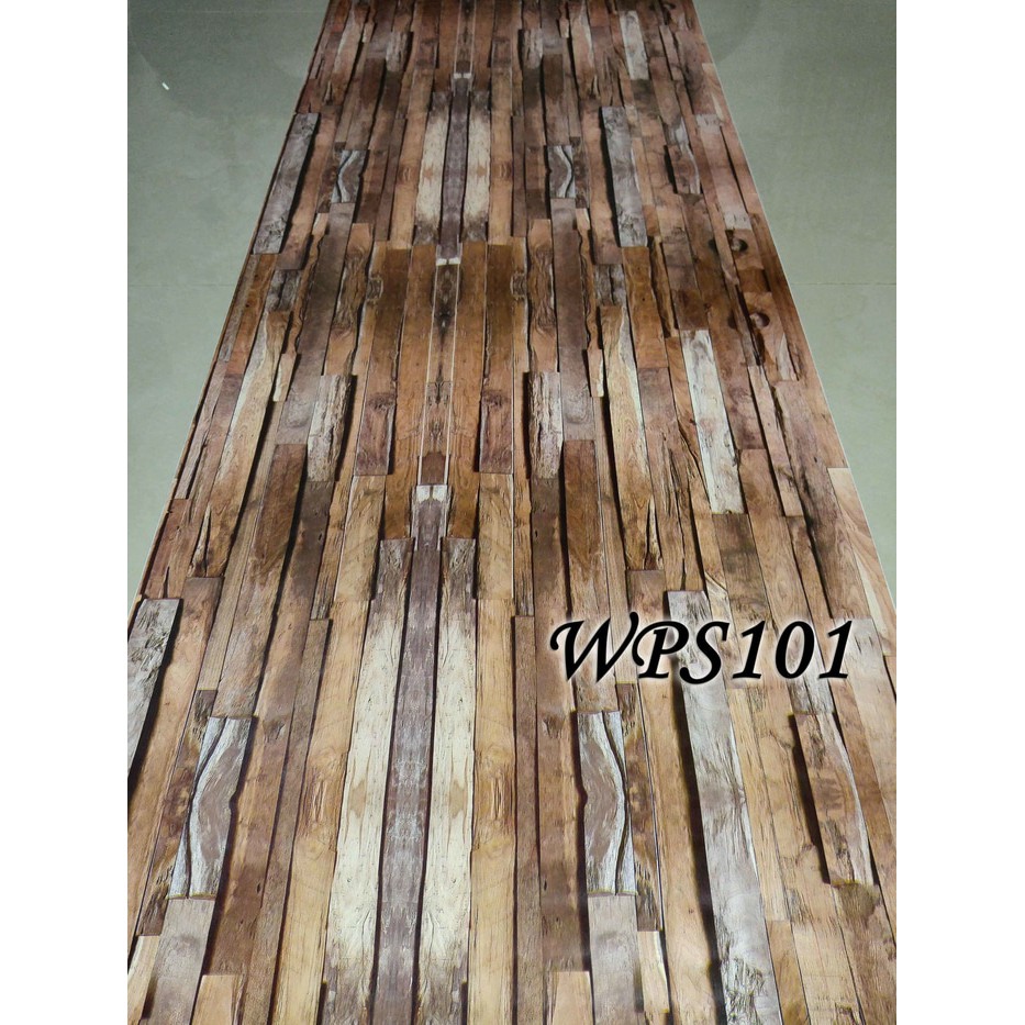 Jual Wallpaper Dinding Wood Panel ratudinding Stiker Dekorasi Tembok ...