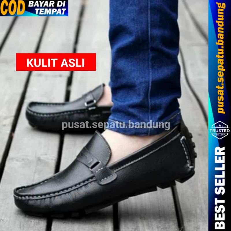 Jual Sepatu Pria Keren Terlaris Kulit Asli Untuk Kerja Kantor Formal ...
