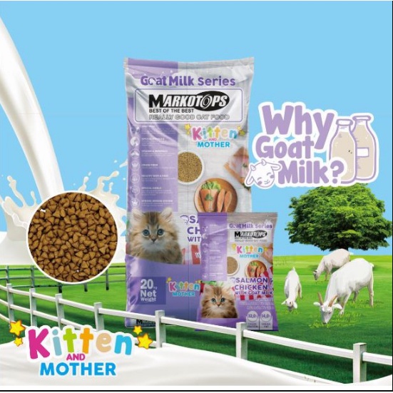 Jual MARKOTOP CAT KITTEN TUNA SLMON MAKANAN KUCING 20KG | Shopee Indonesia