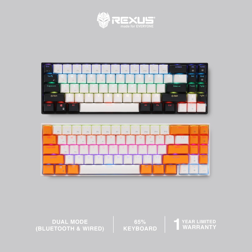 Jual Rexus Keyboard Wireless Gaming Mechanical Daxa M71 PRO | Shopee ...