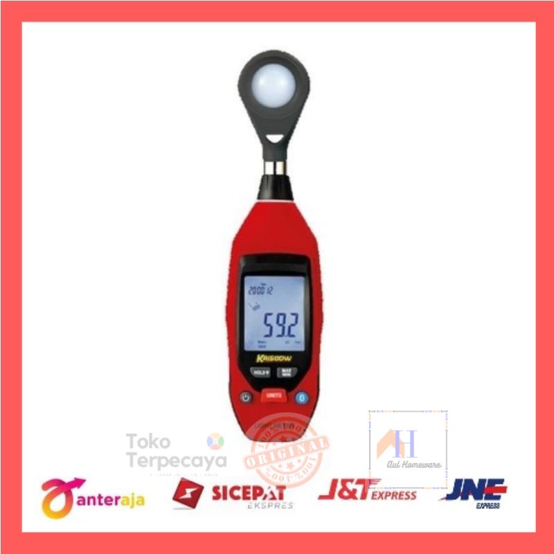 Jual KRISBOW ALAT UKUR LIGHT METER DIGITAL 40.000 LUX/Alat Ukur Cahaya ...
