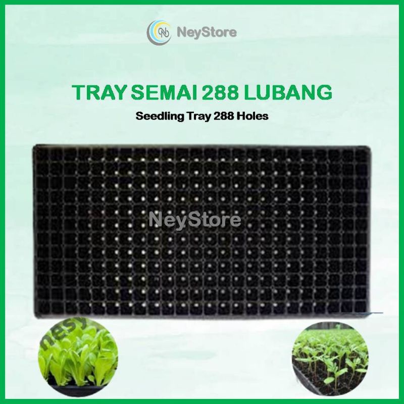 Jual Tray Semai 288 Lubang Traypot Pot Bibit Tray Hidroponik- Tray ...