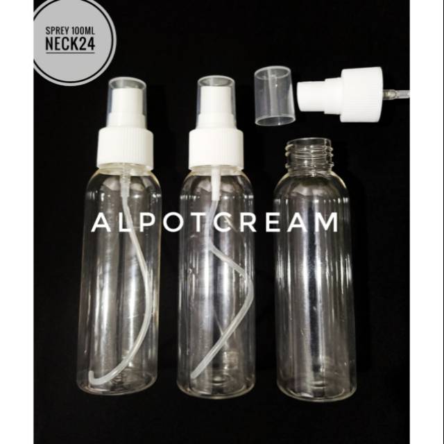 Jual Botol 100ml clear set sprey putih | Shopee Indonesia