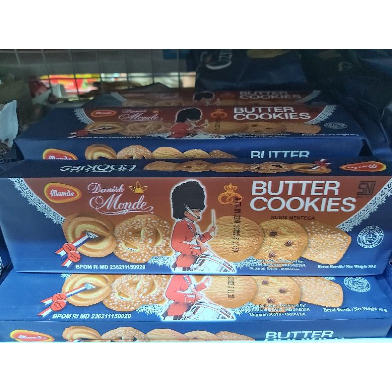 Jual MONDE BUTTER COOKIES 90gram | Shopee Indonesia