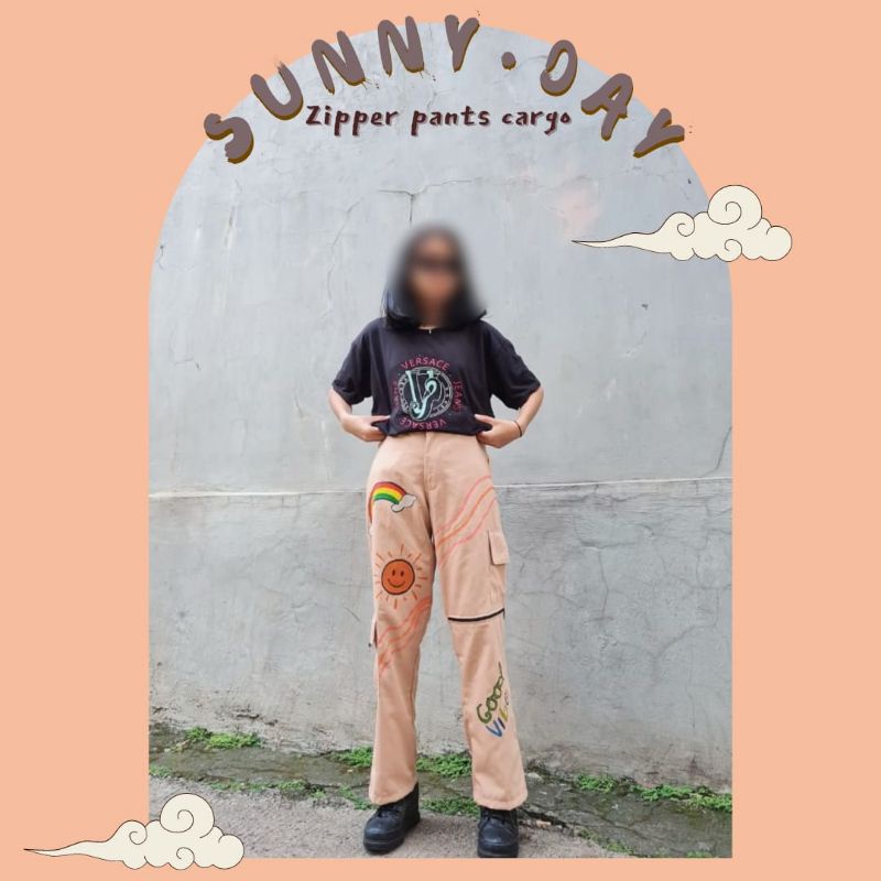Jual PAINTED RAINBOW CARGO PANTS | Shopee Indonesia