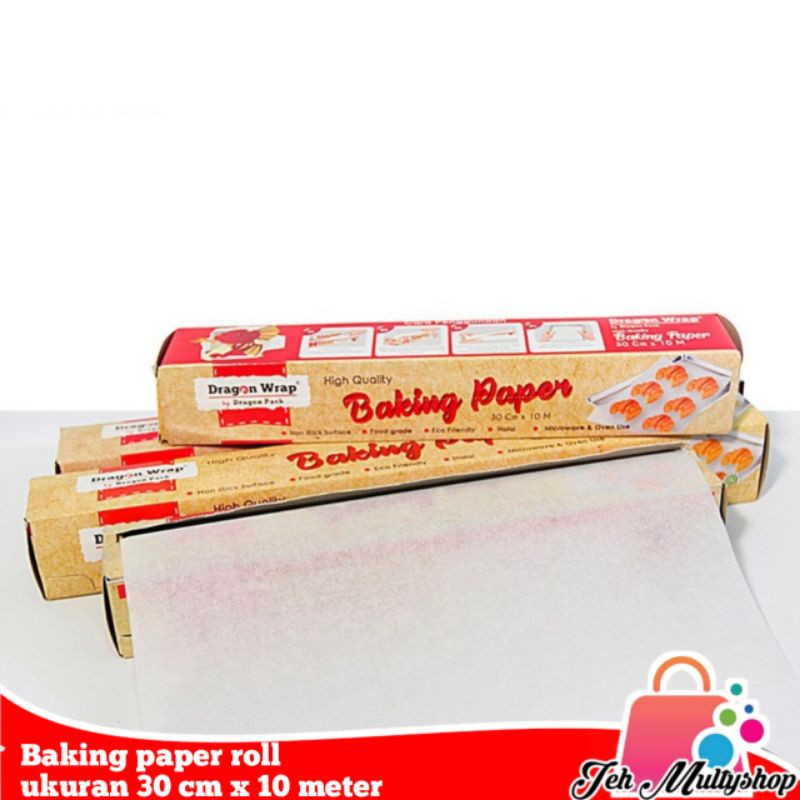 Jual Baking paper roll (kertas panggang roti dan kue) ukuran 30 cm x 10 ...