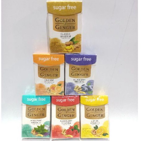 Jual Golden Ginger Permen Jahe Sugar Free All Variant 45g / Golden ...