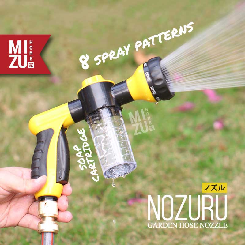 Jual MIZU NOZURU Garden Hose Nozzle Water Spray Gun Car Wash Kepala ...