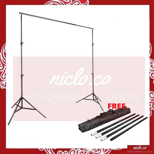 Jual [NEW] Bracket Stand Backdrop Foto Studio 190 x 300 cm untuk ...
