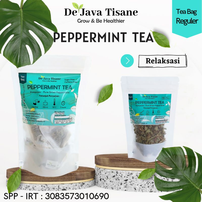 Jual Teh Daun Peppermint Pure Peppermint Leaves Tea 10 - 50 gr | Shopee ...
