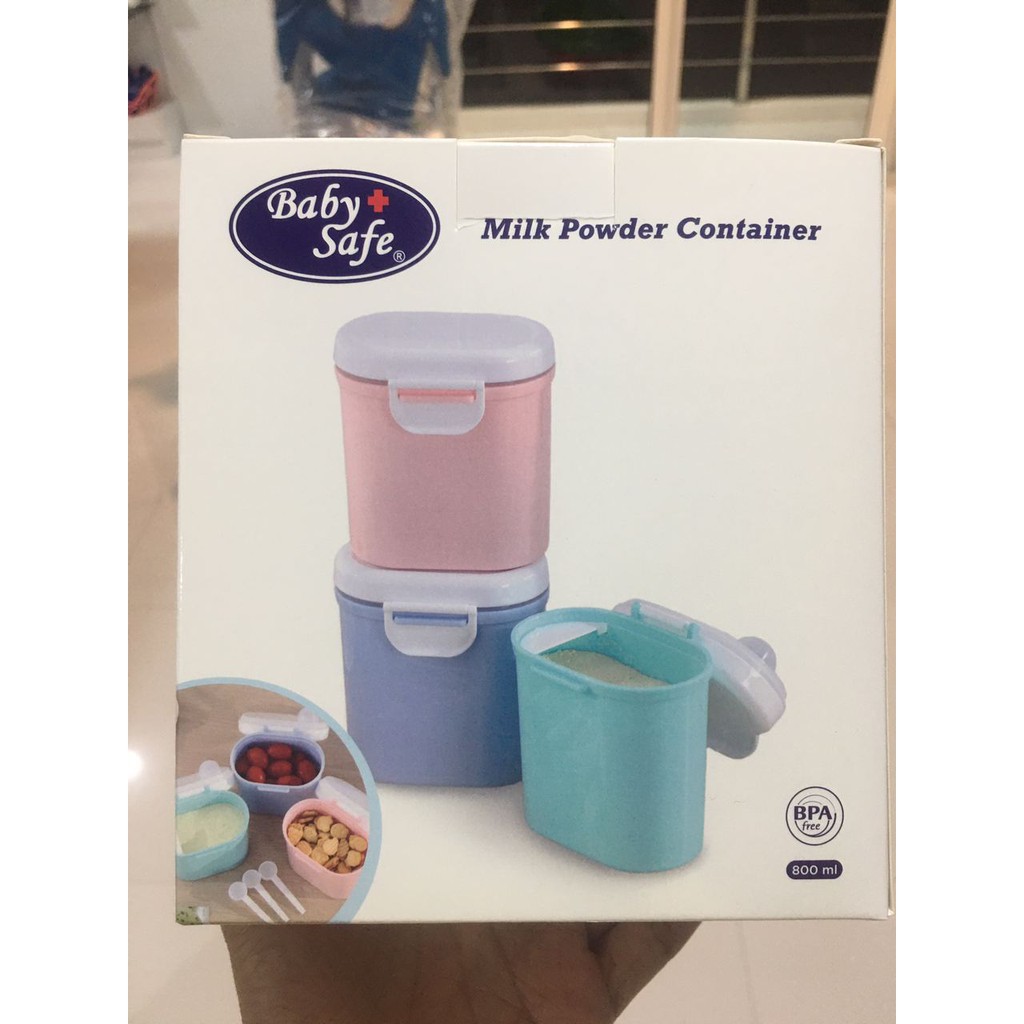 Jual Tempat Susu Formula / Wadah Toples Susu Bubuk Bayi 1kg Baby Safe ...