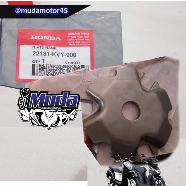 Jual PLATE RAMP 22131-KVY-900 PLAT PENUTUP FACE COMP BEAT OLD LAMA ...