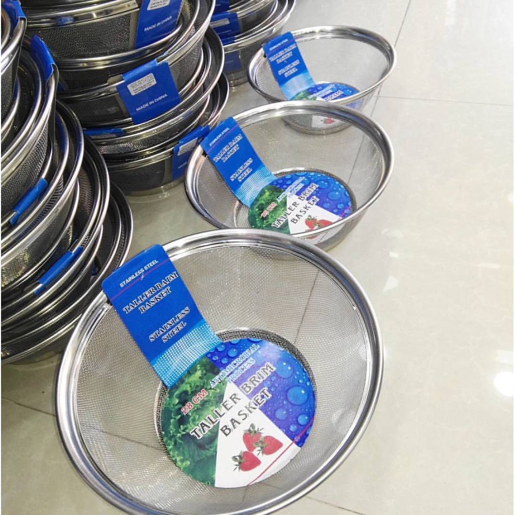 Jual Saringan Stainless Steel-Taller Brim Basket-Saringan Baskom ...