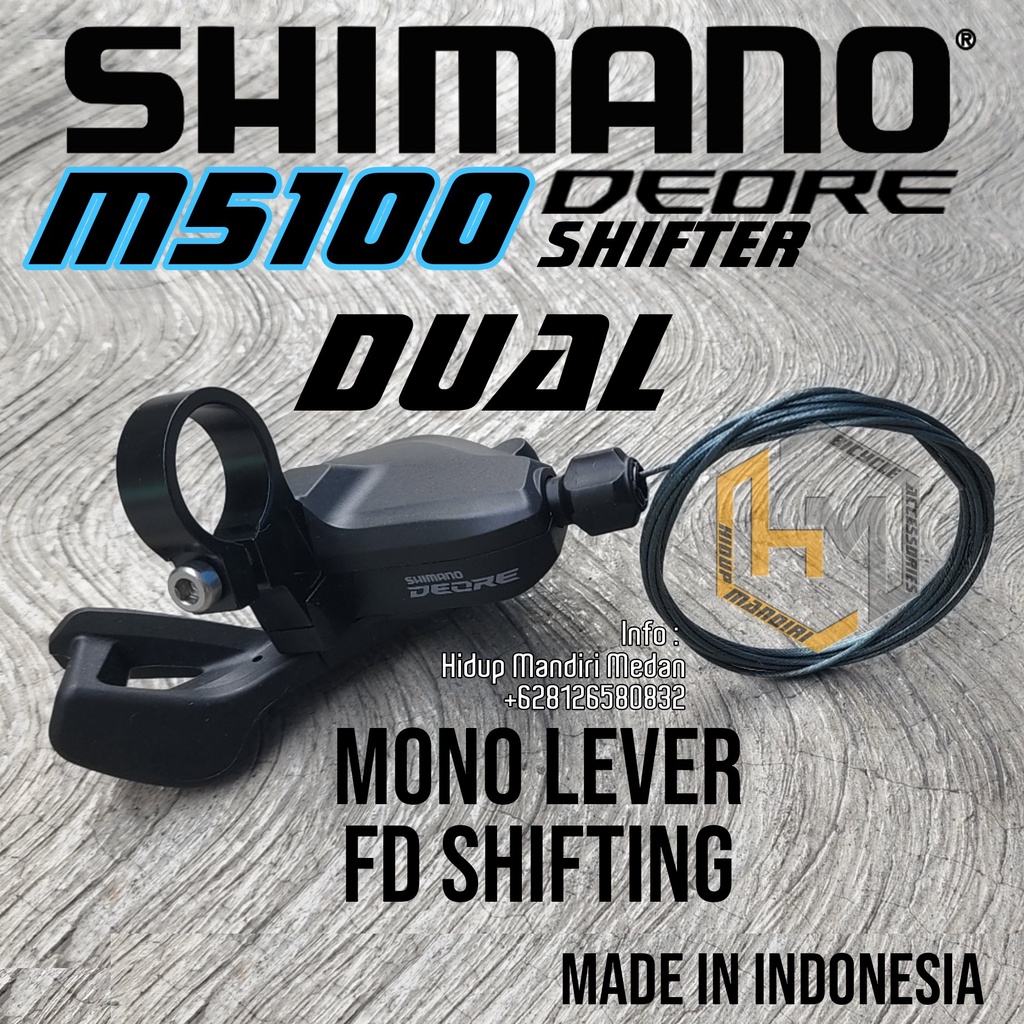 Jual Shifter Shimano Deore Kiri M5100 Dual Mono Shifting Lever M 5100 ...