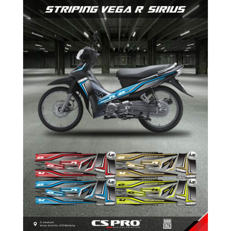 Jual STRIPING STIKER YAMAHA VEGA R / STICKER LIS BODI VEGA R SIRIUS ...