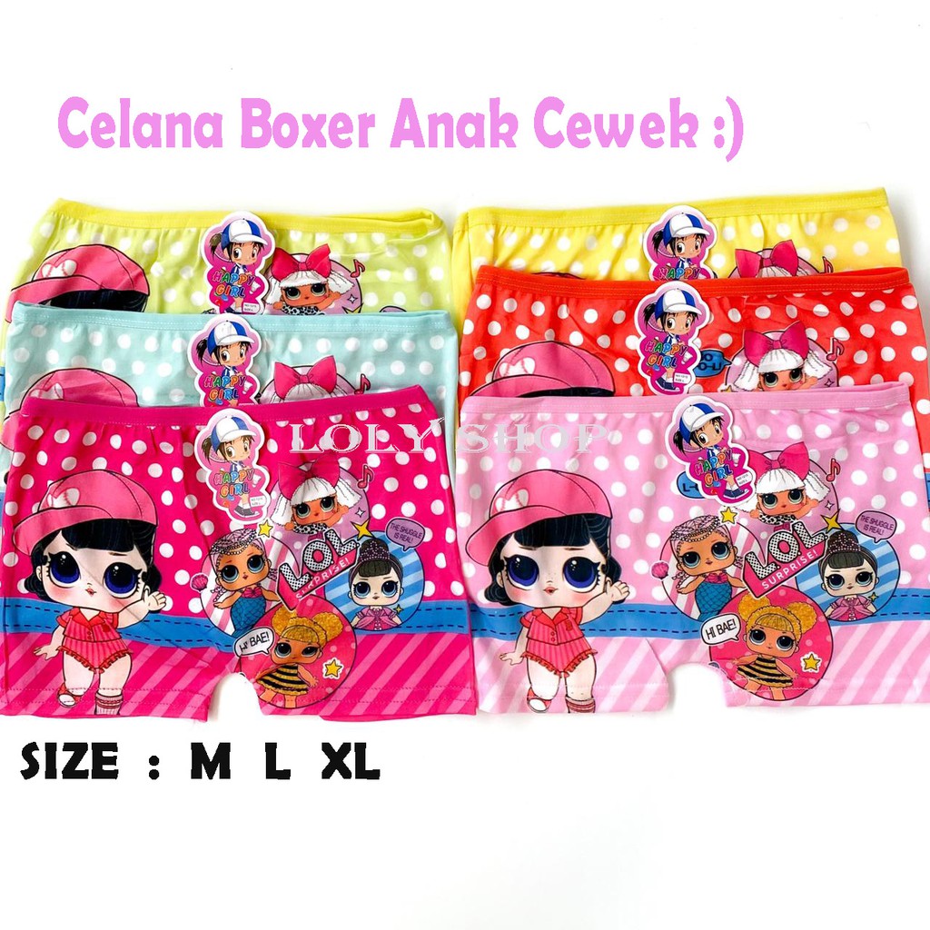 Jual Celana Dalam Boxer Anak Wanita HAPPY GIRL / Cd Boxer Anak Cewek ...