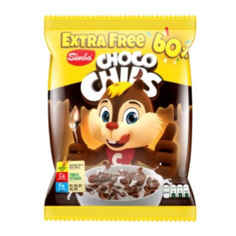 Jual Simba Choco Chips Cereal Cokelat Box 150gr / Cup Vanilla ...