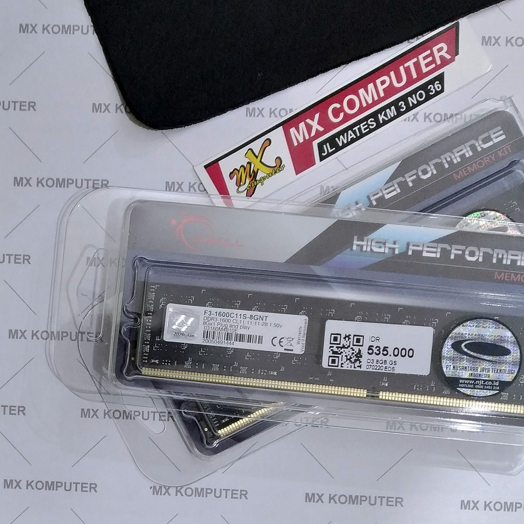 Jual Memori GSKILL Value Series DDR3 8GB PC12800 (F3-1600C11S-8GNT) | Shopee Indonesia