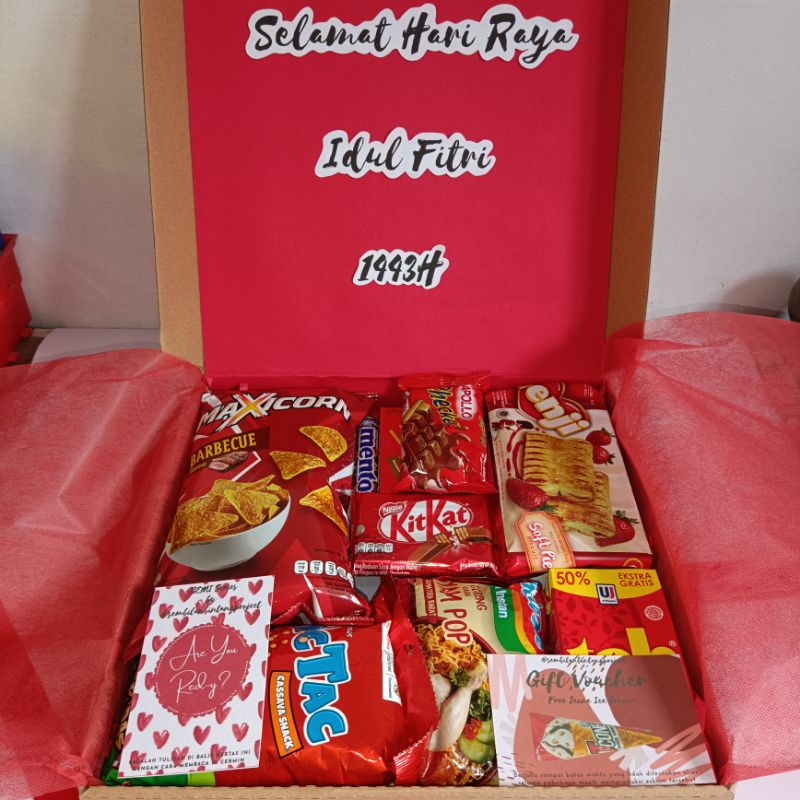 Jual [GEMI Series] Hampers Gift Box Snack Box with Games & Ucapan ...
