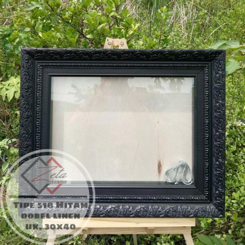 Jual Tipe 518 dobel linen hitam - Pigura mahar ukir hitam dobel linen ...