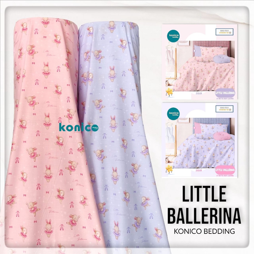 Jual KONICO Bahan Kain Sprei katun Motif tabur Anak LITTLE BALLERINA | ELBHE STAR CATRA GROW ...