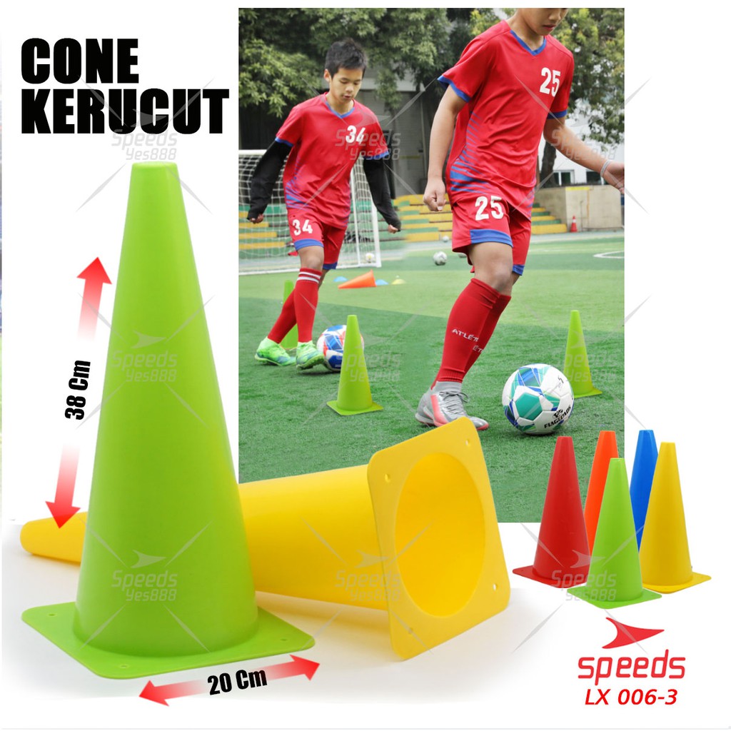 Jual SPEEDS Cone Kerucut Kecil Penanda Bola Basket LX006-3 38Cm ...