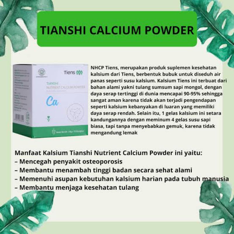 Jual NUTRIENT CALCIUM POWDER dari TIENS | Shopee Indonesia