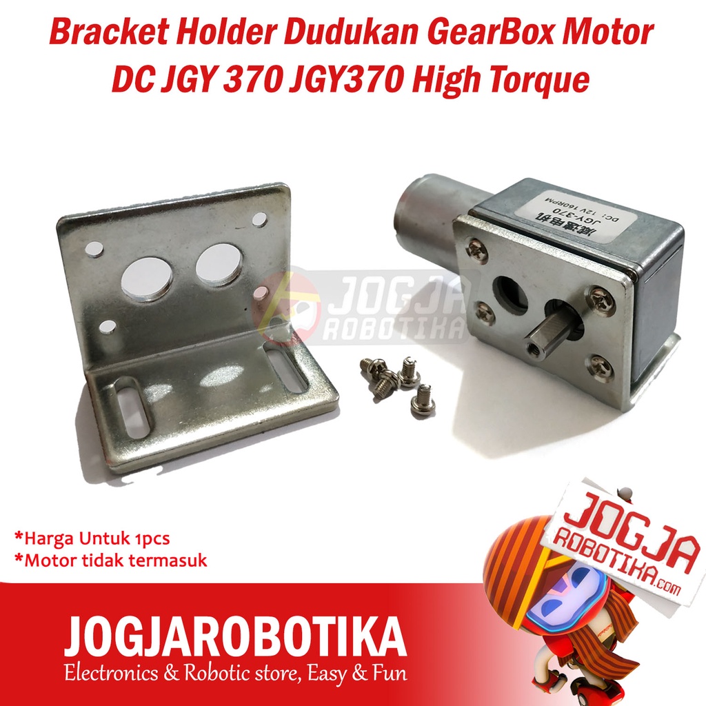 Jual Bracket Holder Dudukan GearBox Motor DC JGY 370 JGY370 High Torque ...