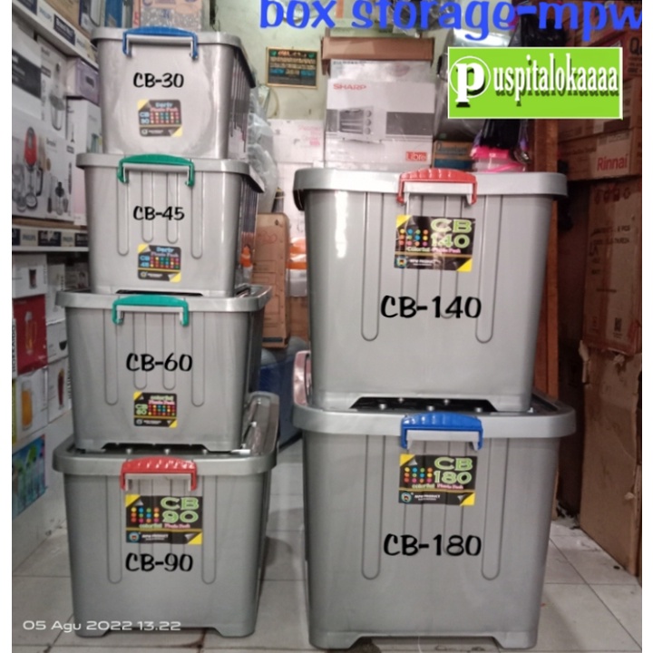 Jual CONTAINER BOX MPW 30-45-60-90-140-180 LITER | CONTAINER BOK ABU ...