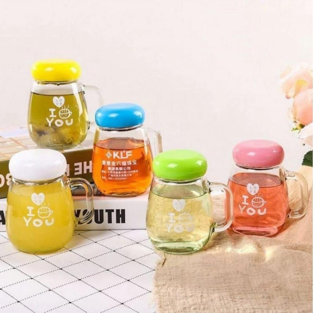 Jual MUG KACA I LOVE YOU + DOS/GELAS KACA LUCU/MUG KACA LUCU/SOUVENIR ...