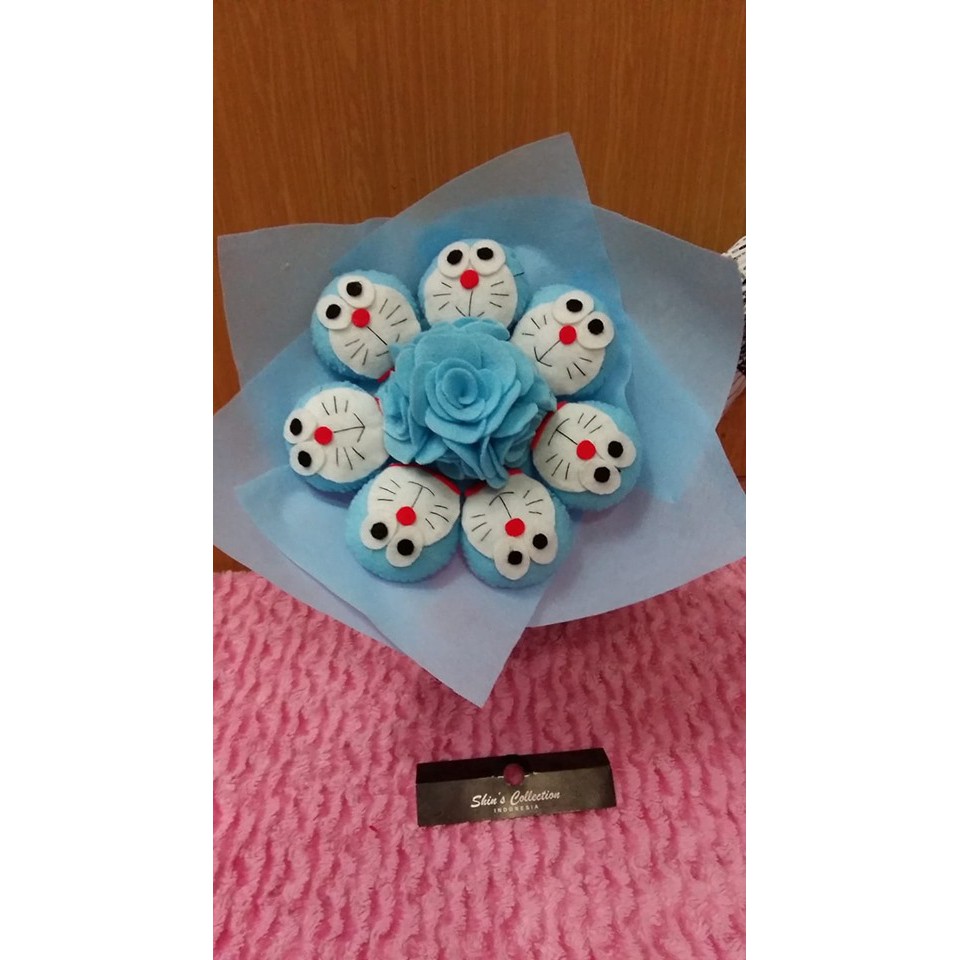 Jual buket bunga doraemon Diameter 25 cm | Shopee Indonesia