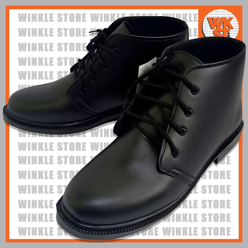 Jual Sepatu PDH Kulit Doff Formal Dinas Pantofel Doff TNI, POLRI, PMK ...