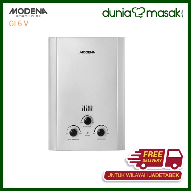 Jual Water Heater Gas Modena GI 6 V / pemanas air gas Modena Rapido | Shopee Indonesia