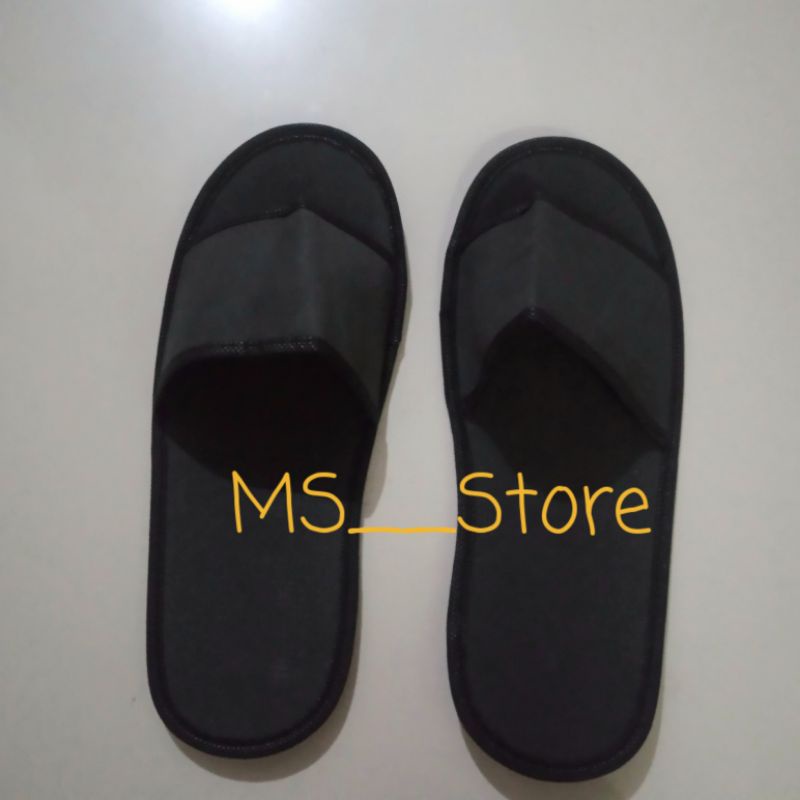 Jual Sandal Rumah Polos Hitam Sandal Hotel Spa Murah Bagus Sandal ...