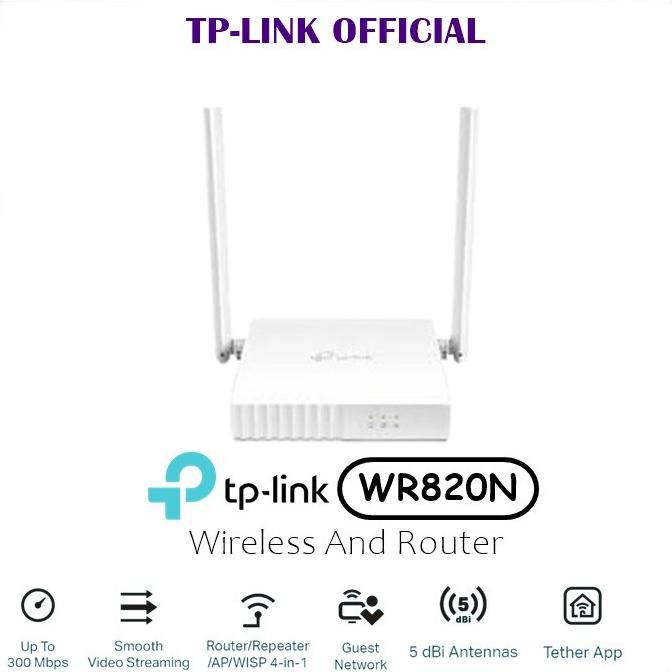 Jual TP-LINK TL-WR820N 300Mbps Wireless N Router TLWR820N TL WR820N WR ...