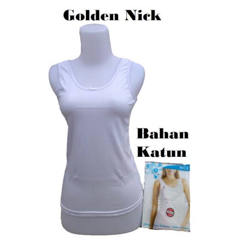 Jual Singlet Perempuan Golden Nick Bahan Kaus Adem Lembut Nyaman di ...