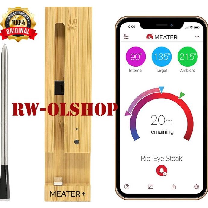 Jual THE ALL NEW MEATER+ WIRELESS SMART BLUETOOTH BBQ FOOD MEAT ...