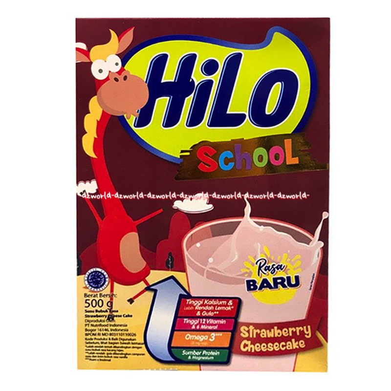 Jual Hilo School Strawberry Cheesecake 500gr Susu Bubuk Untuk Kalsium ...