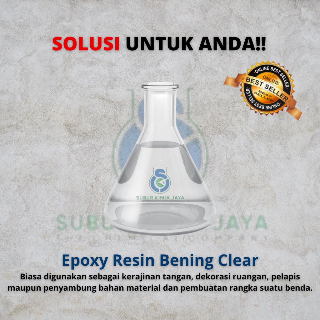 Jual Epoxy Resin Bening Clear 135 Gr (Epoxy Resin 90 Gr + Hardener 45 ...