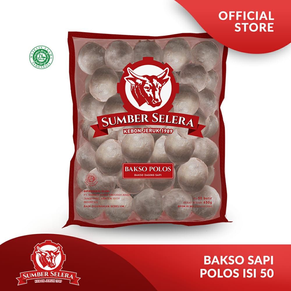 Jual Bakso Sapi / Bakso Polos SB Sumber Selera isi 25-50pcs | Shopee ...