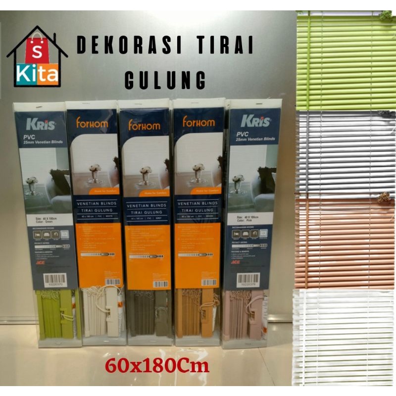 Jual Forhom 60x180 Cm Venetian Blinds 25 Mm | Shopee Indonesia