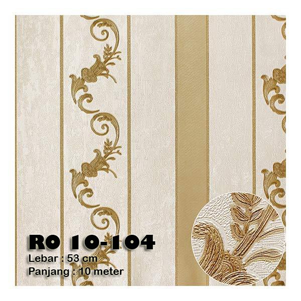 Jual WALLPAPER DINDING KLASIK CREAM BATIK GOLD MEWAH EMBOSS TIMBUL ...