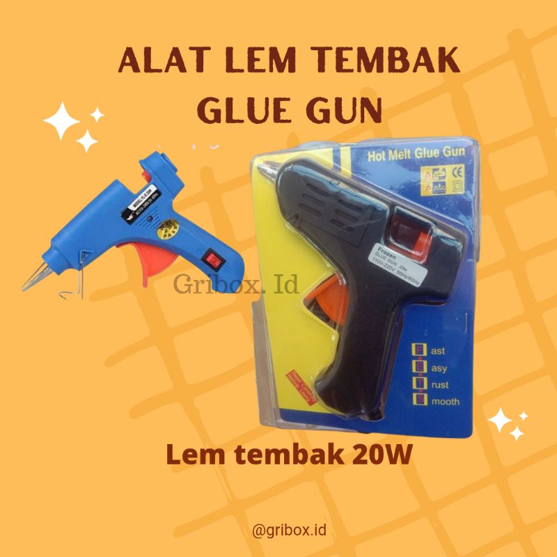 Jual Lem tembak Glue gun Alat lem tembak Glue gun 20W Lem Bakar ...
