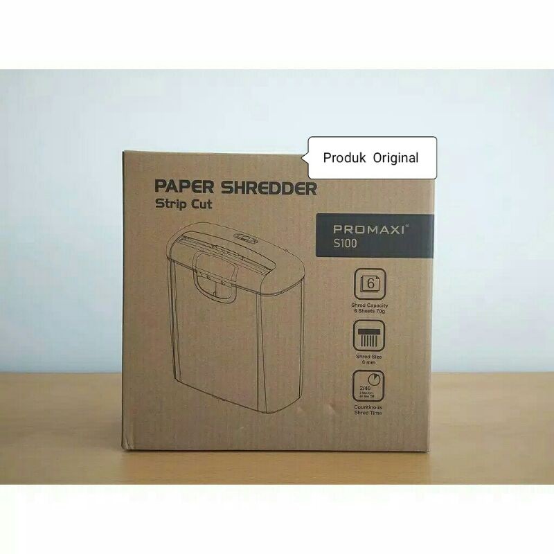 Jual Promaxi S100 Paper Shredder - Mesin Penghancur Kertas Strip Cut ...