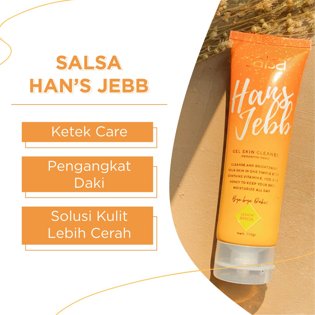 Jual Salsa Hans Jebb Gel Skin Cleanser Perontok Daki 110gr | Shopee ...
