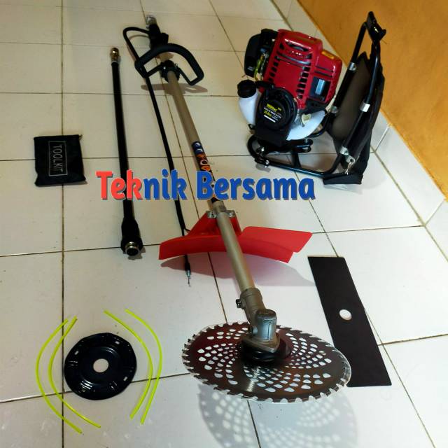 Jual MESIN POTONG RUMPUT 4 TAK MOLLAR ENGINE GT435 KOMPLIT 3 MATA PISAU ...