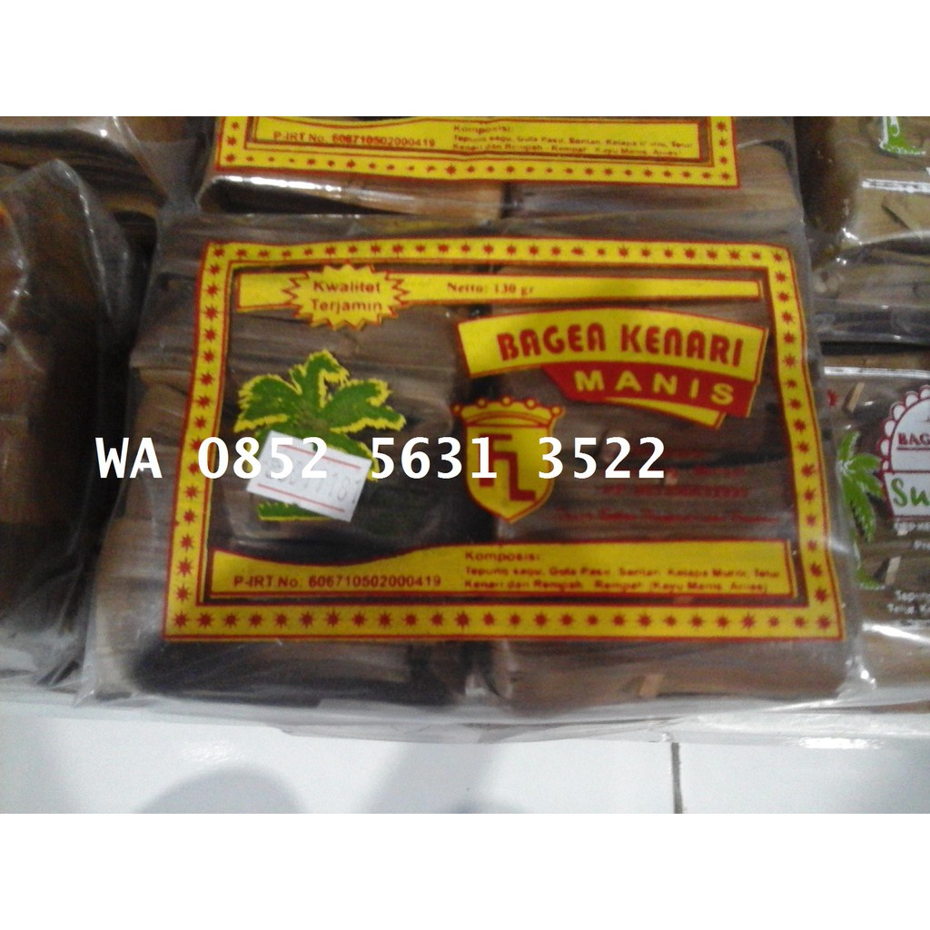 Jual Bagea Kenari Manis Oleh Oleh Khas Manado Merk FL 130 gram | Shopee ...