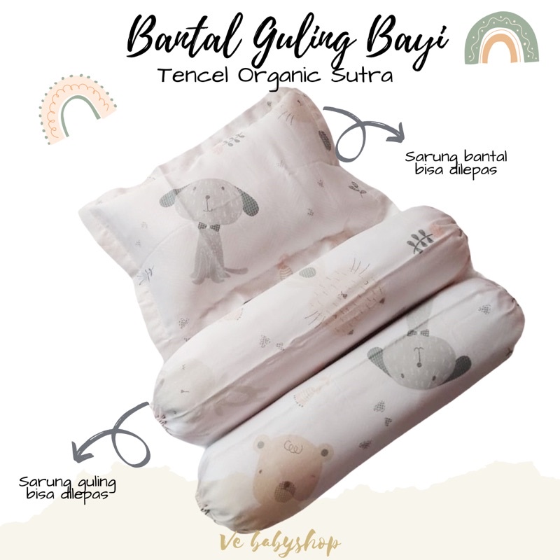 Jual Bantal Guling Bayi Set Tencl’s Organic Sutra | Shopee Indonesia